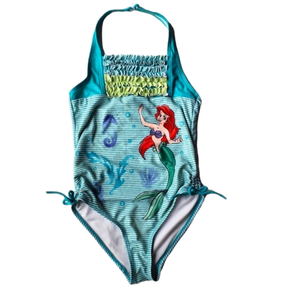 Disney | Swim | Girls Little Mermaid One Piece Bathing Suit | Poshmark